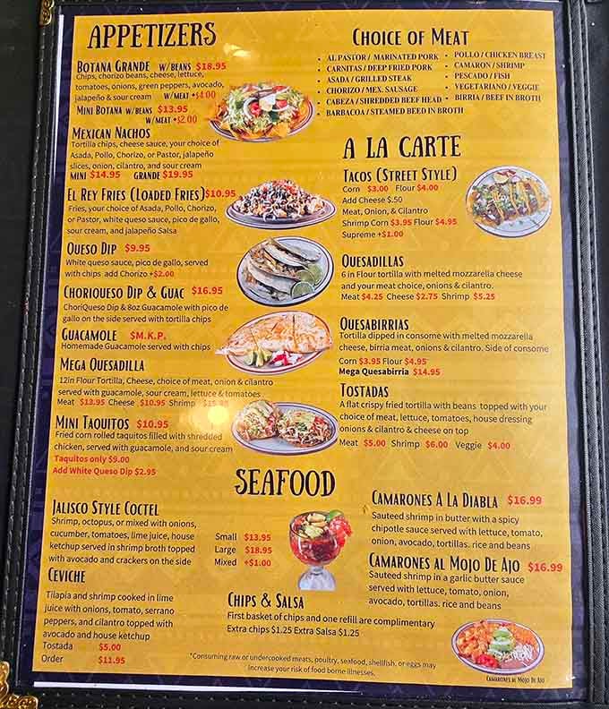A menu so loaded with options, you'll need a moment. Maybe two. Possibly three.