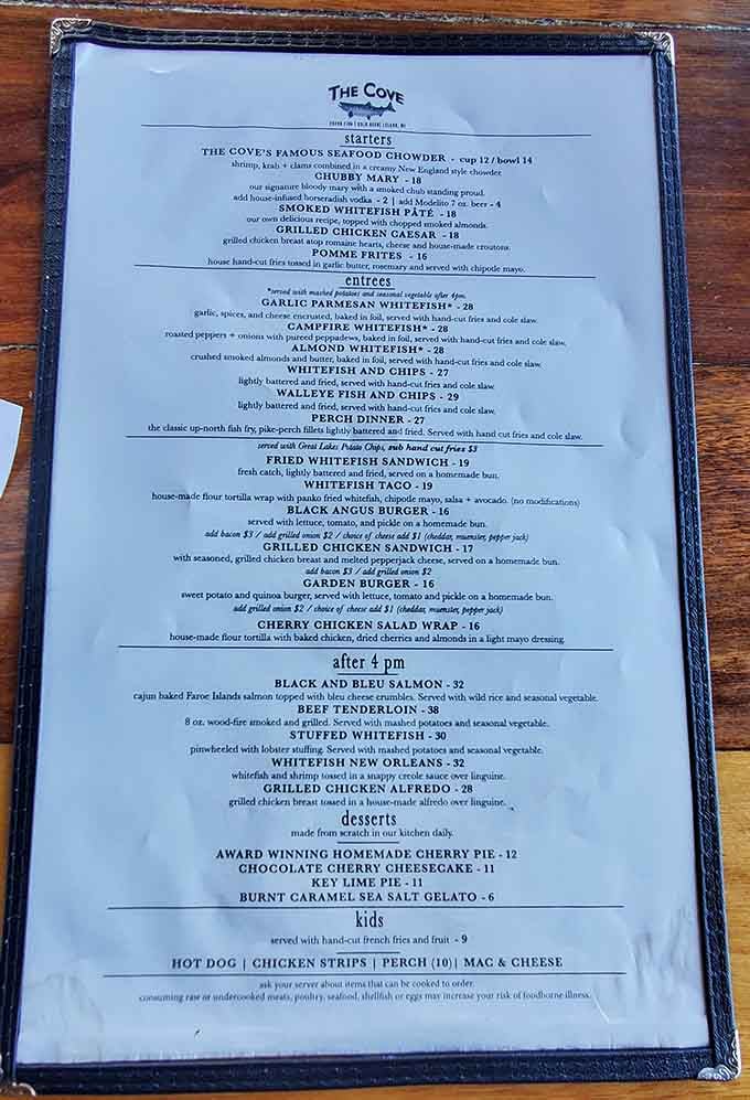 When the menu features whitefish tacos and award-winning cherry pie, decision-making becomes delightfully impossible.
