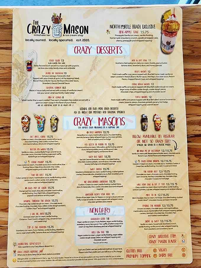 Fifty-one options on one menu. This is not a decision to make on an empty stomach, folks.
