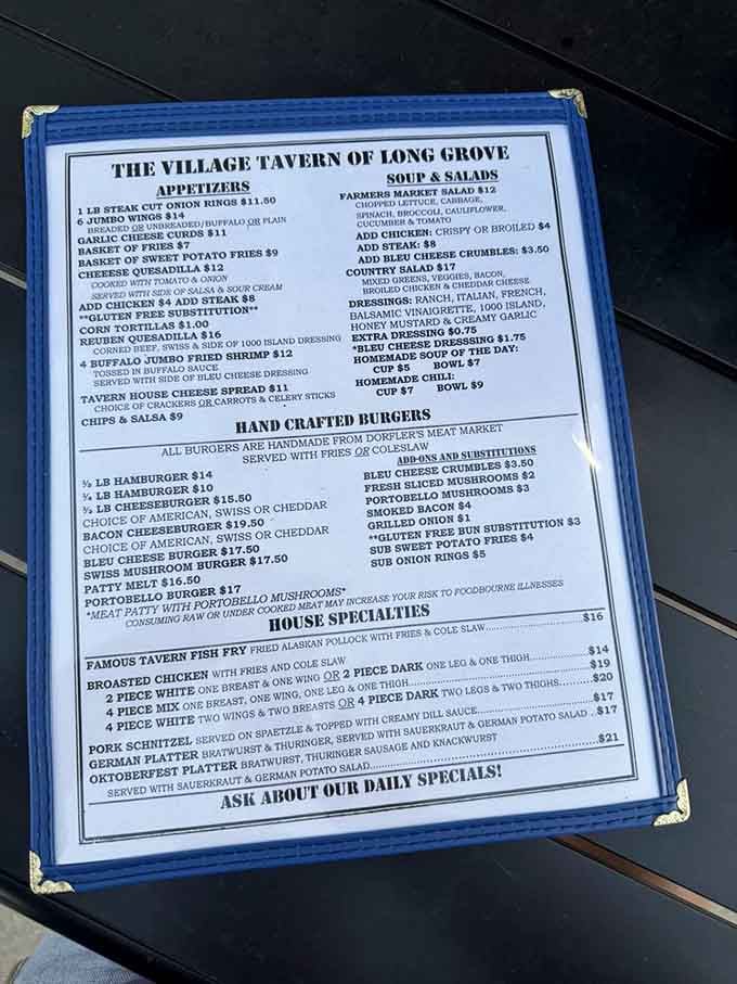 This menu reads like a greatest hits album of American tavern classics, each item a potential new favorite waiting to happen.