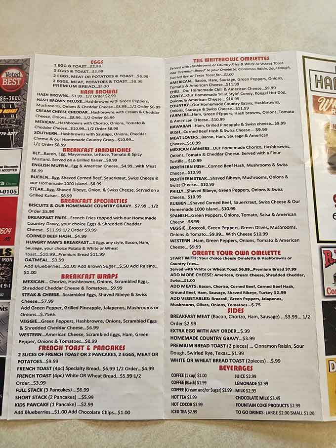 A menu so packed with creative options, you'll need a minute, maybe two, to make up your mind.