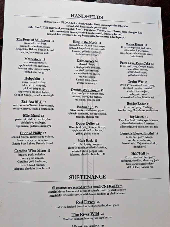 A menu that reads like a novel you actually want to finish, cover to cover, twice.