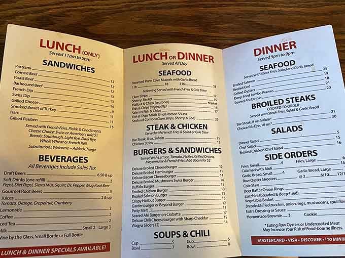This menu is your roadmap to happiness, featuring everything from legendary mussels to burgers that don't mess around.