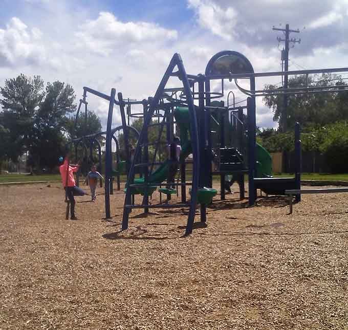 Pioneer Park proves that the best playground in town doesn't require a reservation or a parking garage.
