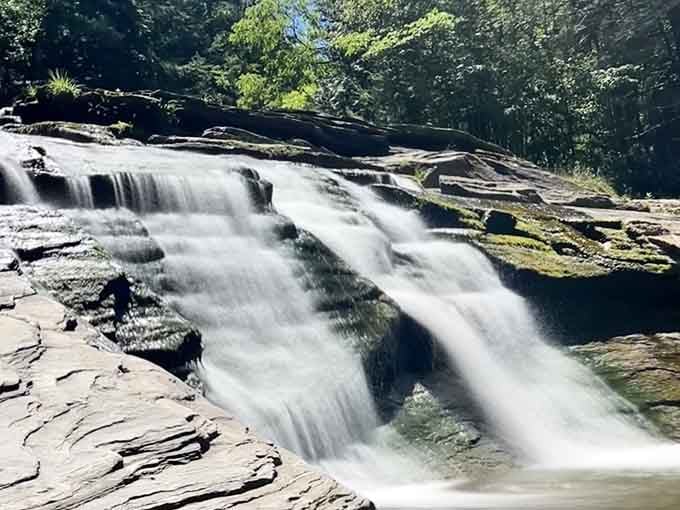The falls roar with serious energy here, reminding you that nature never phones it in.