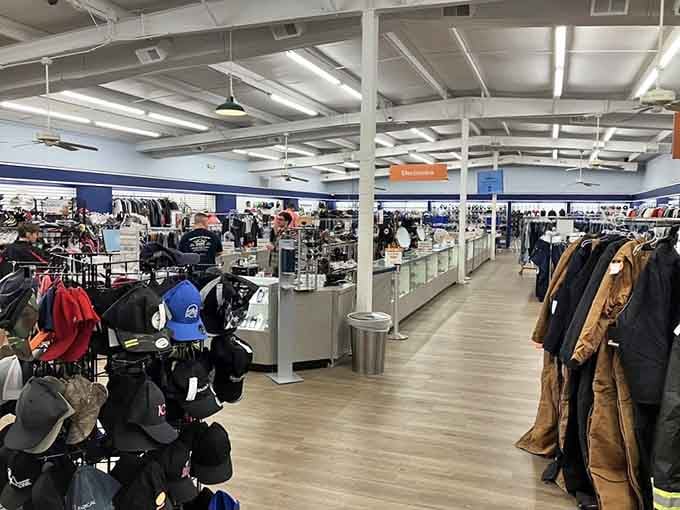 Rows of hats, racks of coats, and enough surprises to keep you browsing happily for hours.