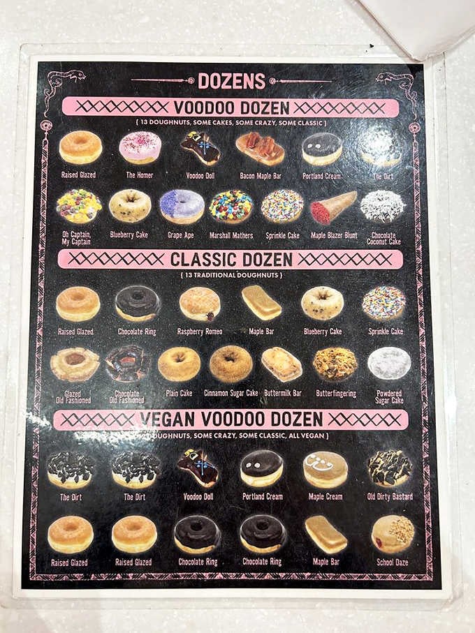 Thirteen donuts in a dozen, because Voodoo plays by its own deliciously generous rules.