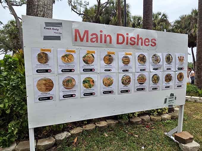 One glance at this menu board and suddenly your Sunday morning plans have completely rearranged themselves.