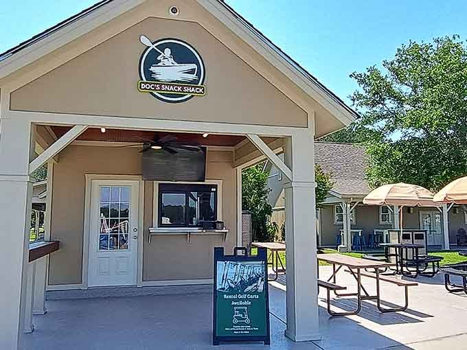 Doc's Snack Shack keeps things simple and satisfying, because great outdoor days deserve great fuel between adventures.