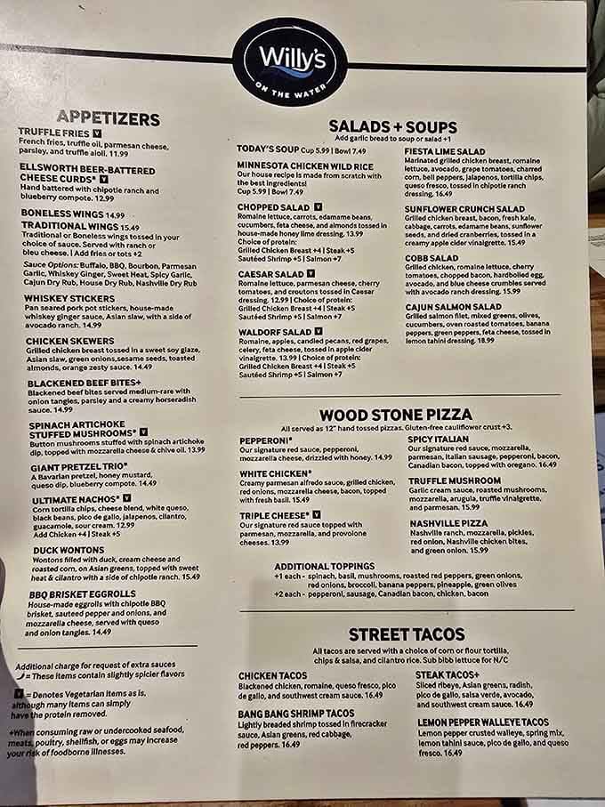 A menu this good deserves its own reading glasses. Every single line is worth your full attention.