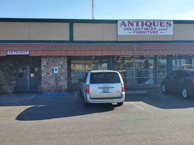 The unassuming exterior hides a warehouse of wonders where collectors come to find their next prized possession.