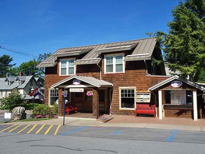 This cozy storefront proves that the best things come in perfectly weathered, shingled packages with character to spare.