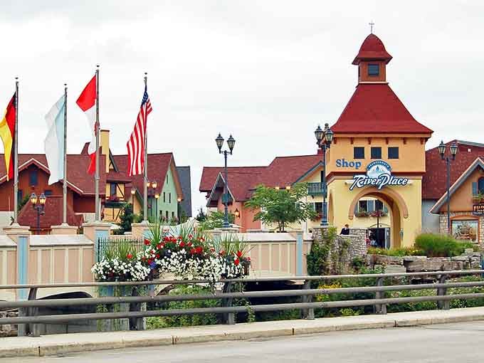 Frankenmuth's RiverPlace looks like Bavaria packed its bags, moved to Michigan, and decided it never wanted to leave.