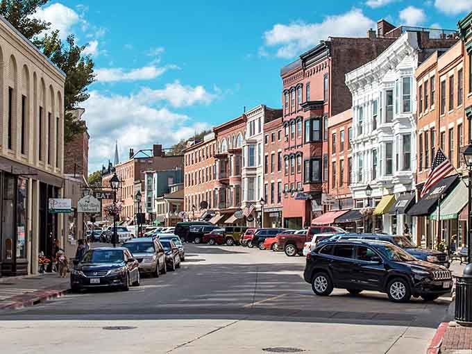Galena's Main Street on a blue-sky day looks like the universe personally decided to show off a little.