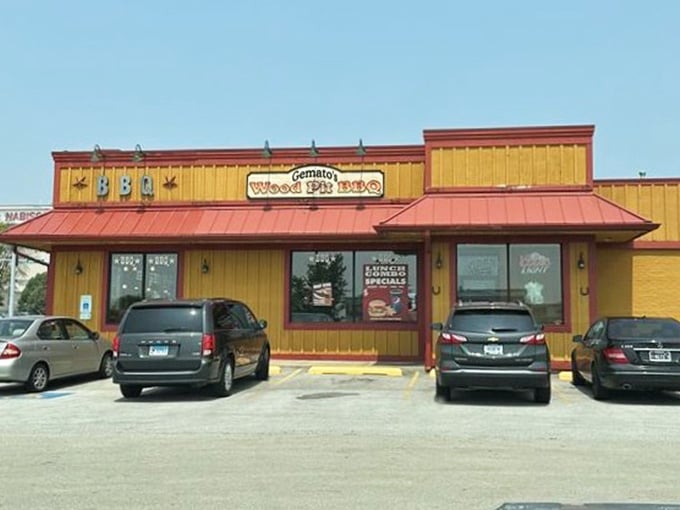 That cheerful yellow building practically glows with promise, like finding a pot of gold at the end of Ogden Avenue.