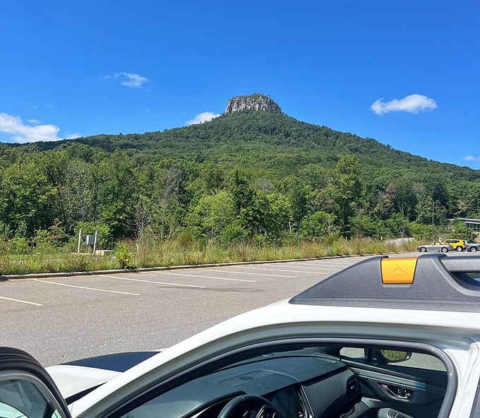 Pilot Mountain's rocky crown rises above the treetops like nature planted its own exclamation point in the Piedmont.