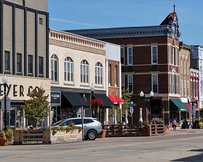 Flower baskets, red awnings, and a sun-drenched sidewalk &mdash; Stillwater's main street is the kind of place that makes you want to cancel your plans and just stay.
