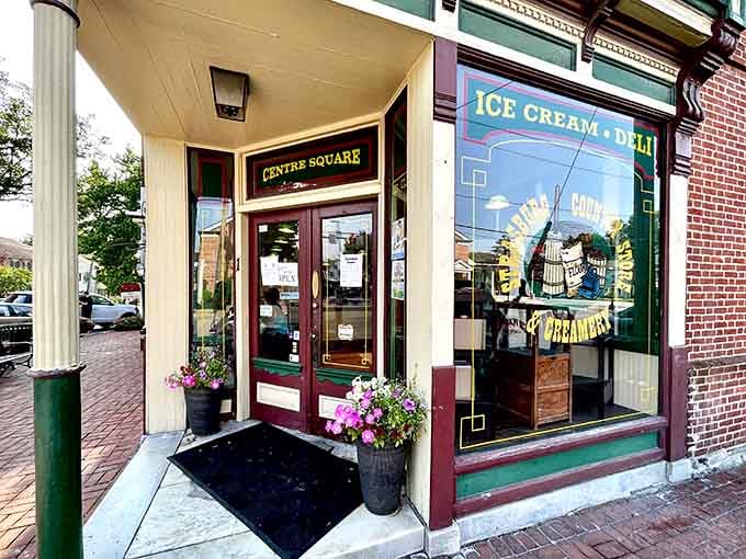 Flower boxes, painted windows, and a Centre Square address make this Strasburg stop look like a dream worth walking into.