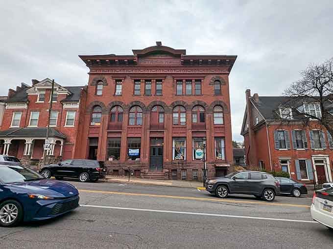 Explore the beautiful, historic brick architecture lining the streets of this charming Pennsylvania town on a lovely day out.