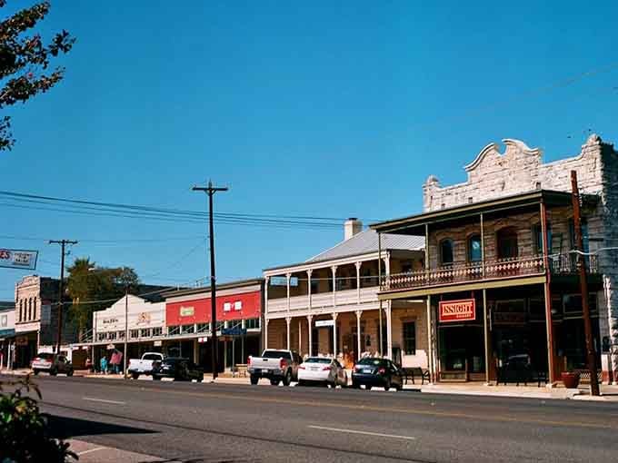 Fredericksburg's sun-drenched limestone storefronts stretch out like a greatest hits album of Texas Hill Country architecture and good living.