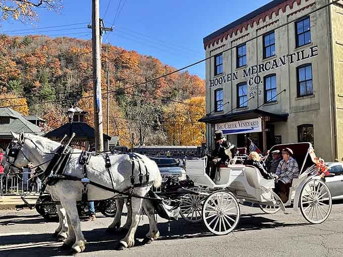 White horses, a mercantile building, and blazing fall foliage &mdash; Jim Thorpe delivers pure storybook magic.
