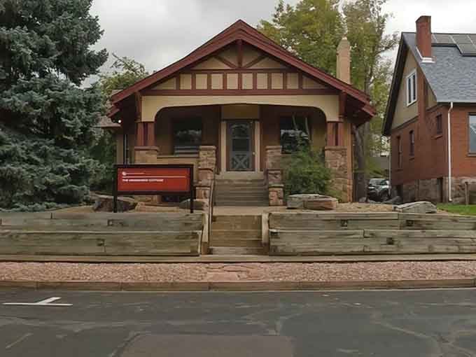 The craftsman-style entrance welcomes visitors to explore decades of digital evolution, from massive machines to pocket-sized devices today.