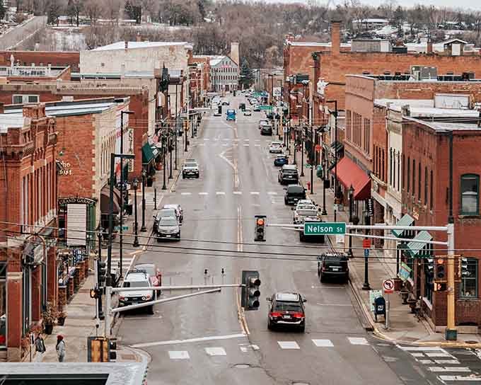 Looking down Stillwater's main drag on a cool winter day feels like staring into a classic American postcard, alive and moving.