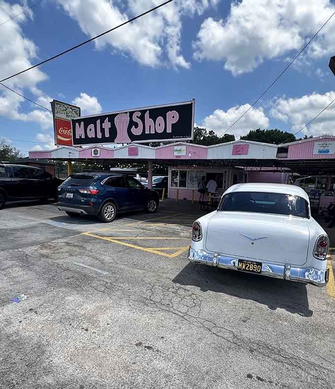 When a gleaming vintage Chevy pulls up beside you in the parking lot, you know you've found somewhere truly special.