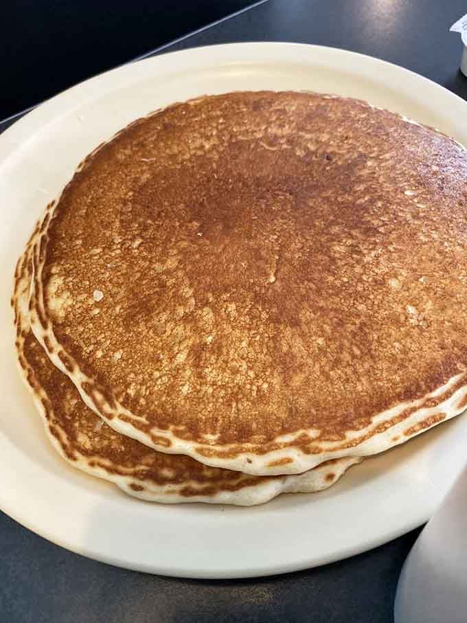 Golden, fluffy, and perfectly cooked. These pancakes aren't trying to impress anyone, they just naturally do.