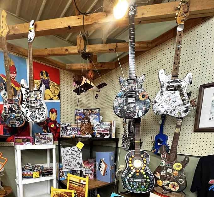 These hand-decorated guitars prove that art and rock and roll were always meant to share the same stage.