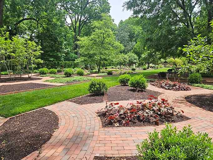 A garden so perfectly arranged it makes you want to apologize to your own backyard immediately.