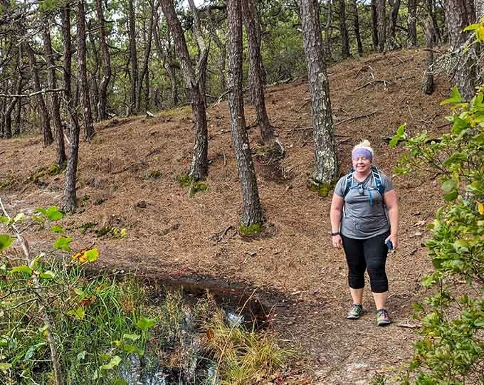 Proof that the best hiking companions are the ones who smile through pine needles and muddy boots.