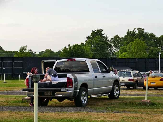 Tailgate down, blankets out, and not a care in the world. This is what a perfect Tuesday night looks like.