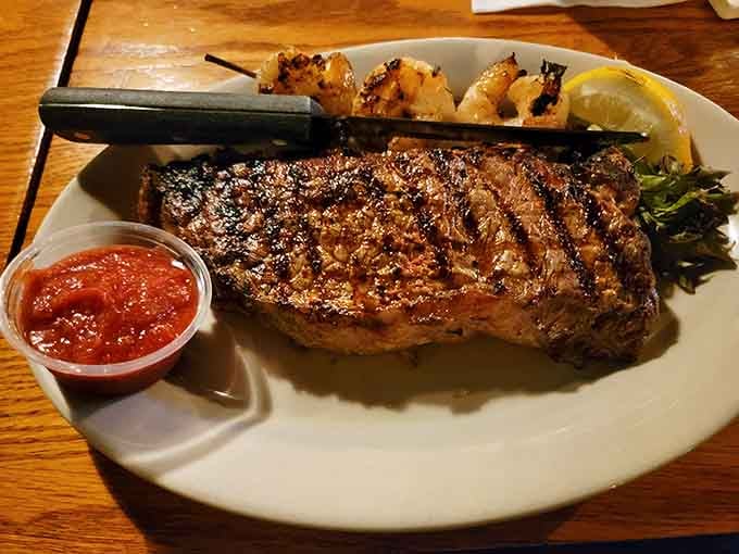 That grill mark pattern on the steak isn't decoration. It's a promise, and the Branding Iron keeps its promises.