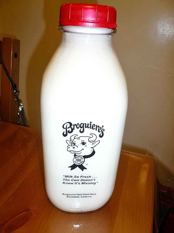 That red cap and classic glass bottle make grocery store plastic jugs look like a very bad life decision.