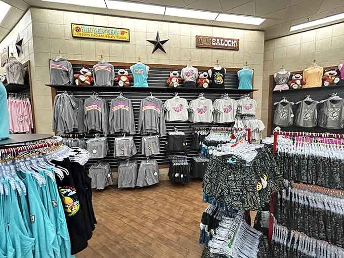 From hoodies to shorts, Buc-ee's apparel section is a full-on fan shop hiding inside a convenience store.