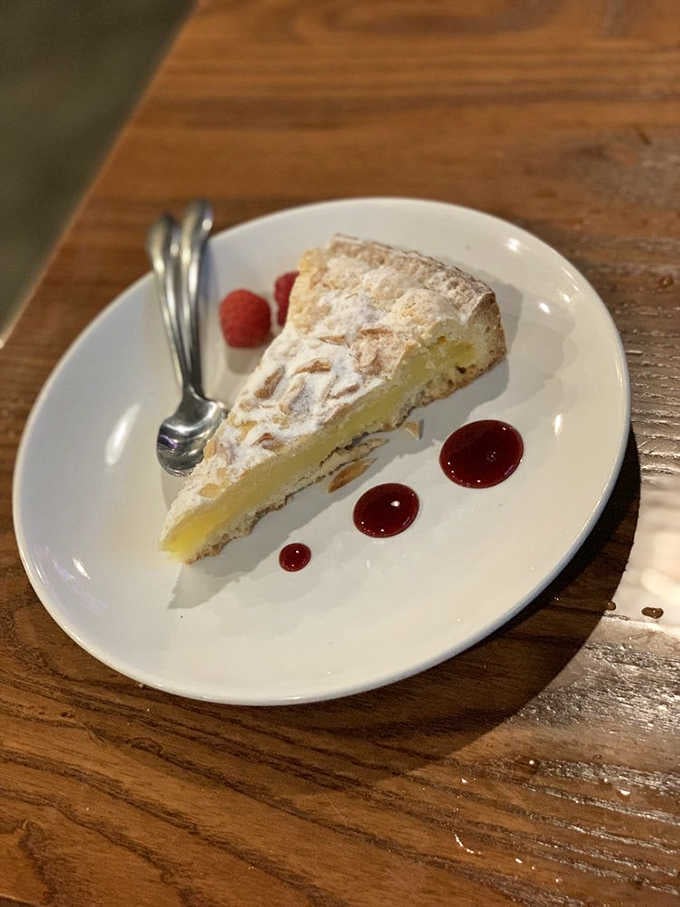 Torta della Nonna: because sometimes you need Italian grandma's lemon cake to complete your pizza pilgrimage.