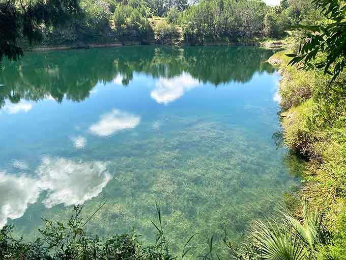 The water at Cedar Lakes is so clear you can see straight through to another dimension.