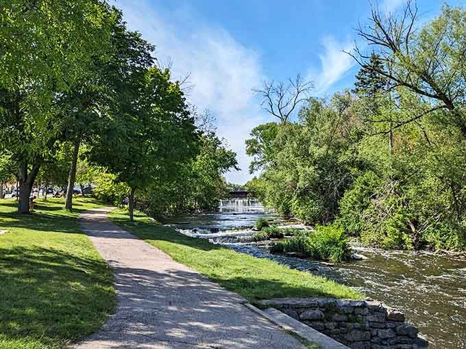 Walking paths wind along the creek where the only rush you'll experience comes from the water, not your schedule.