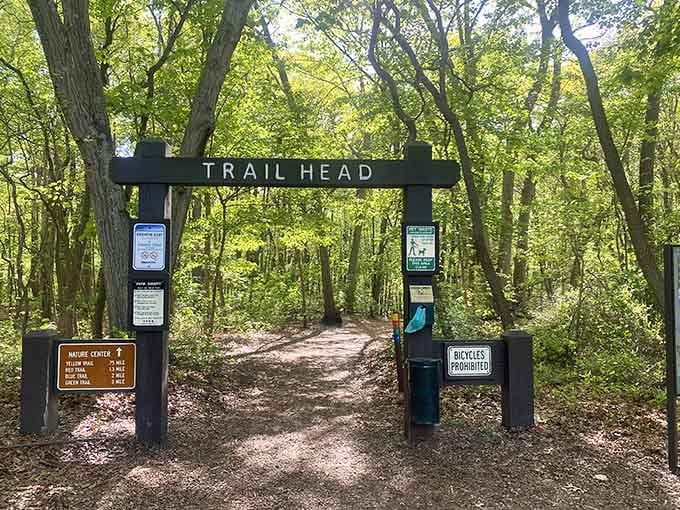 Every great adventure starts somewhere, and this trail head is where Cheesequake's magic officially begins.