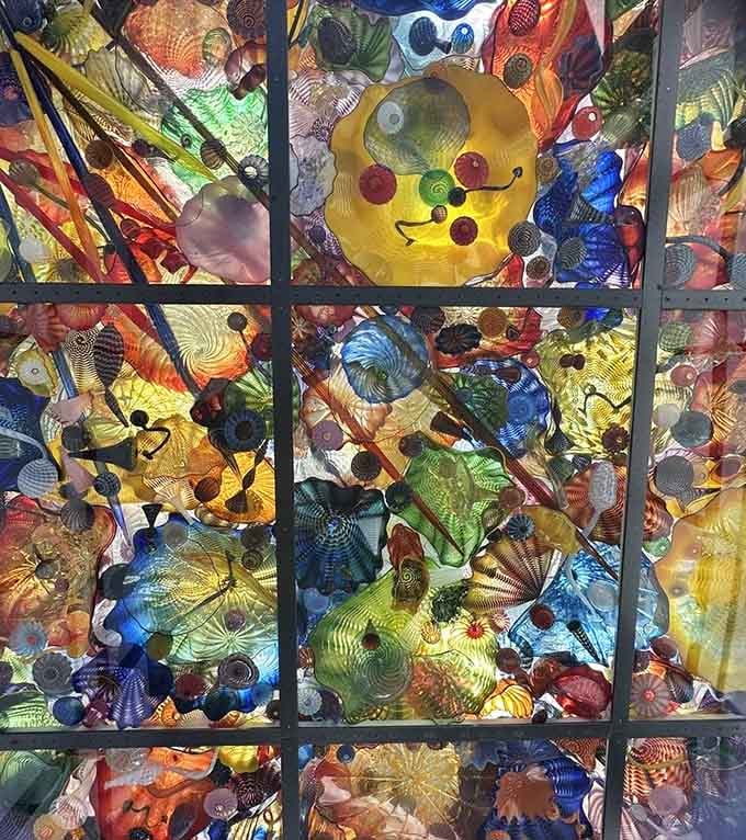 A kaleidoscope overhead that no screen can do justice, the Seaform Pavilion has to be seen in person.