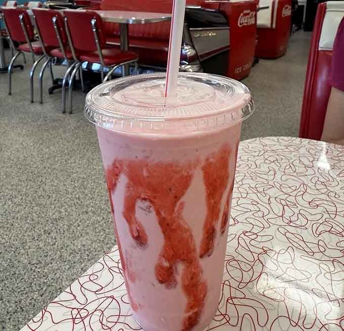 That strawberry milkshake isn't just a drink. It's a full argument for slowing down and savoring something wonderful.