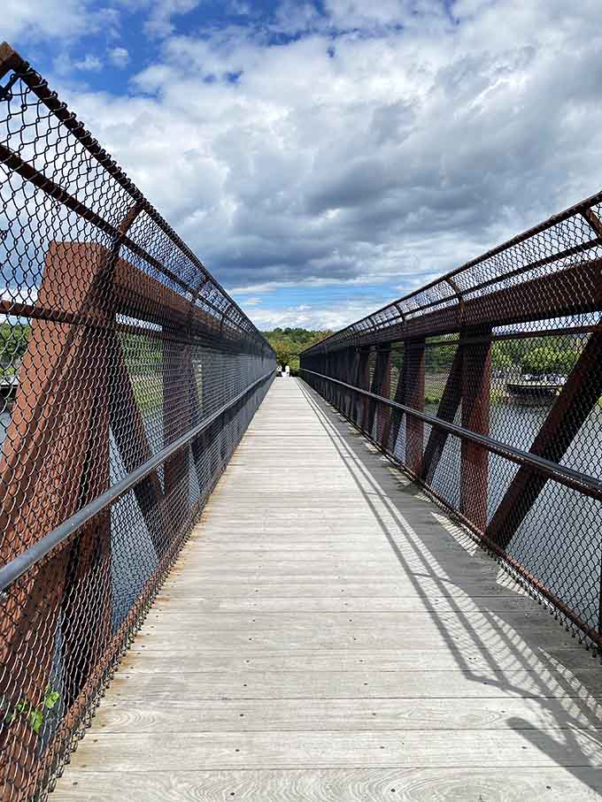 That pedestrian bridge isn't just functional, it's your front-row seat to one of nature's greatest performances.