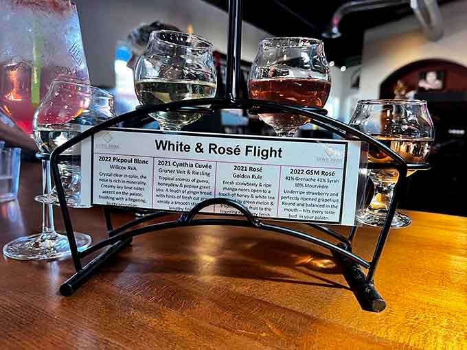 The White and Ros&eacute; Flight arrives like a little orchestra, each glass playing its own delicious note just for you.