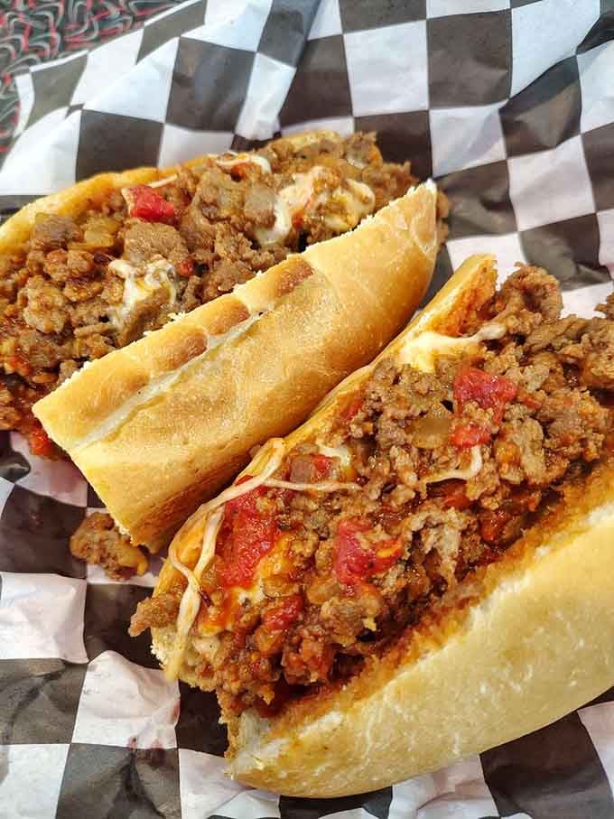 That cheesesteak is loaded, saucy, and completely unapologetic about it, just the way it should be.