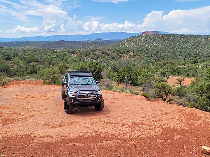 When the landscape is this good, even your truck wants to stop and take it all in.