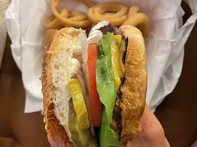 A cheeseburger so loaded and honest, it makes every fancy restaurant burger feel a little embarrassed about itself.