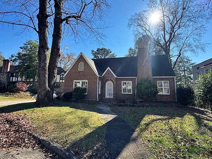 Sunlight crowns this charming brick cottage like a spotlight, reminding you exactly what 18% below the national average actually looks like.