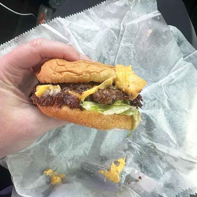 Crispy edges, melted cheese, and a bun that means business. This little cheeseburger is no joke.