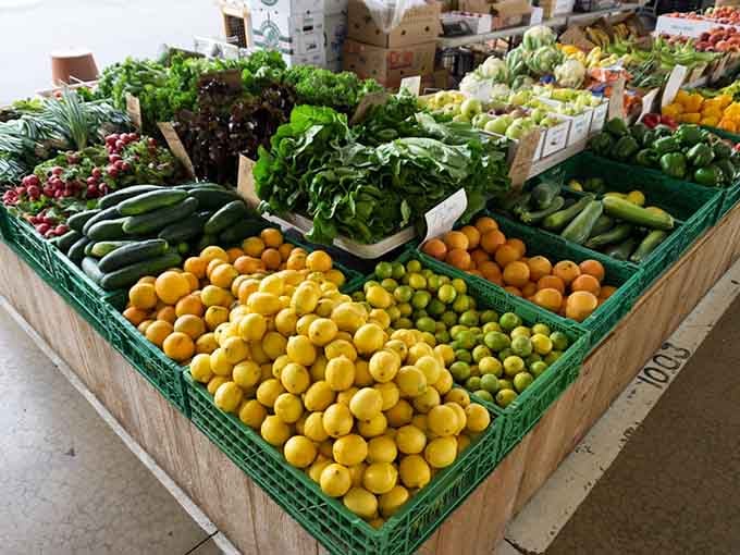 Fresh produce stacked so beautifully it almost feels wrong to cook it. Almost.